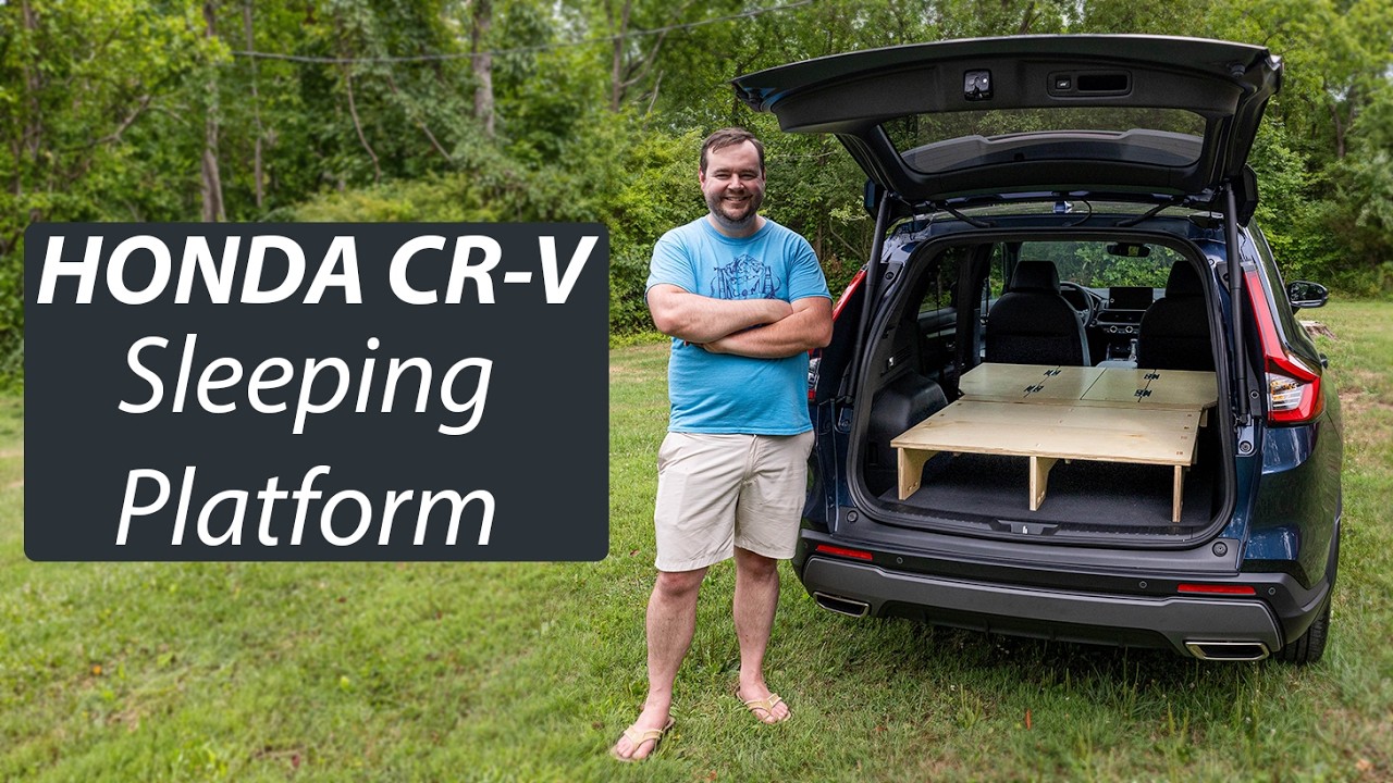 Sleeping Platform Tour | Honda CR-V Car Camping Setup - YouTube
