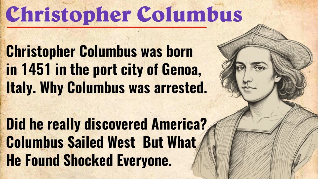 Learn English Through Story 🔥 Biography Of Christopher Columbus 🔥 ...