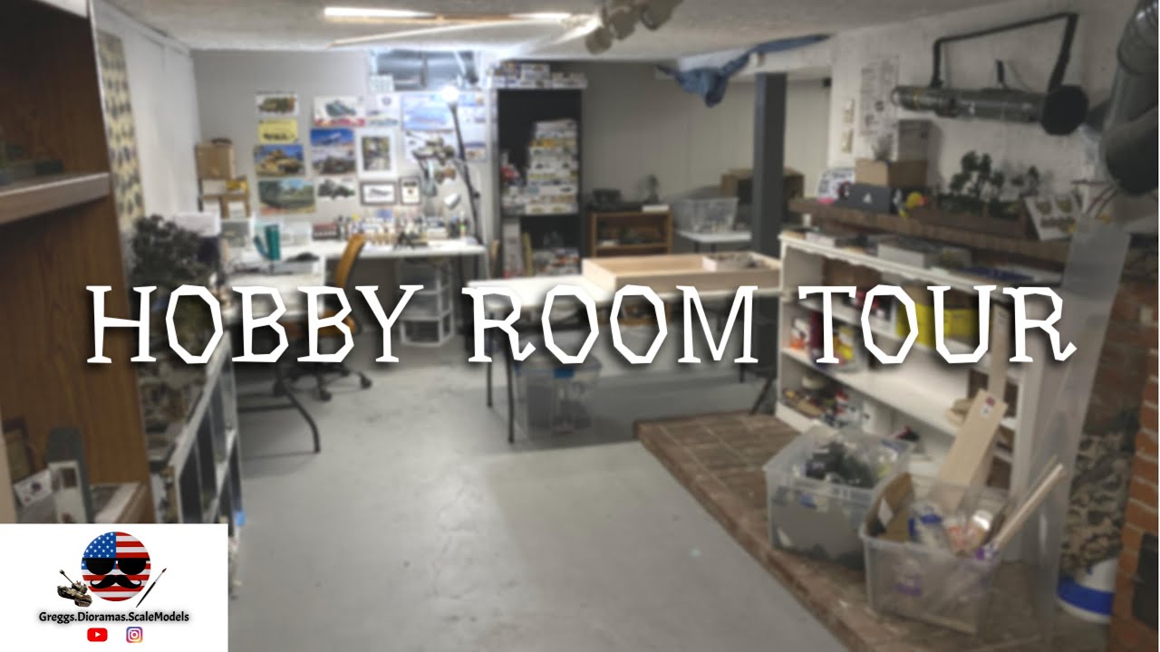 My Scale Modeling Workbench/Room tour! January 2024 - YouTube