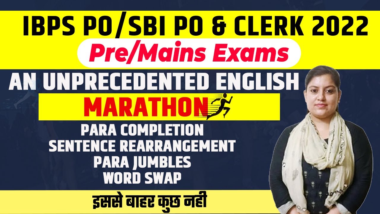 English Marathon|Para Completion/Sentence Rearrangement/Para Jumbles ...