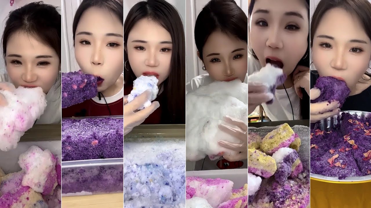 ASMR shaved ice cake new - YouTube