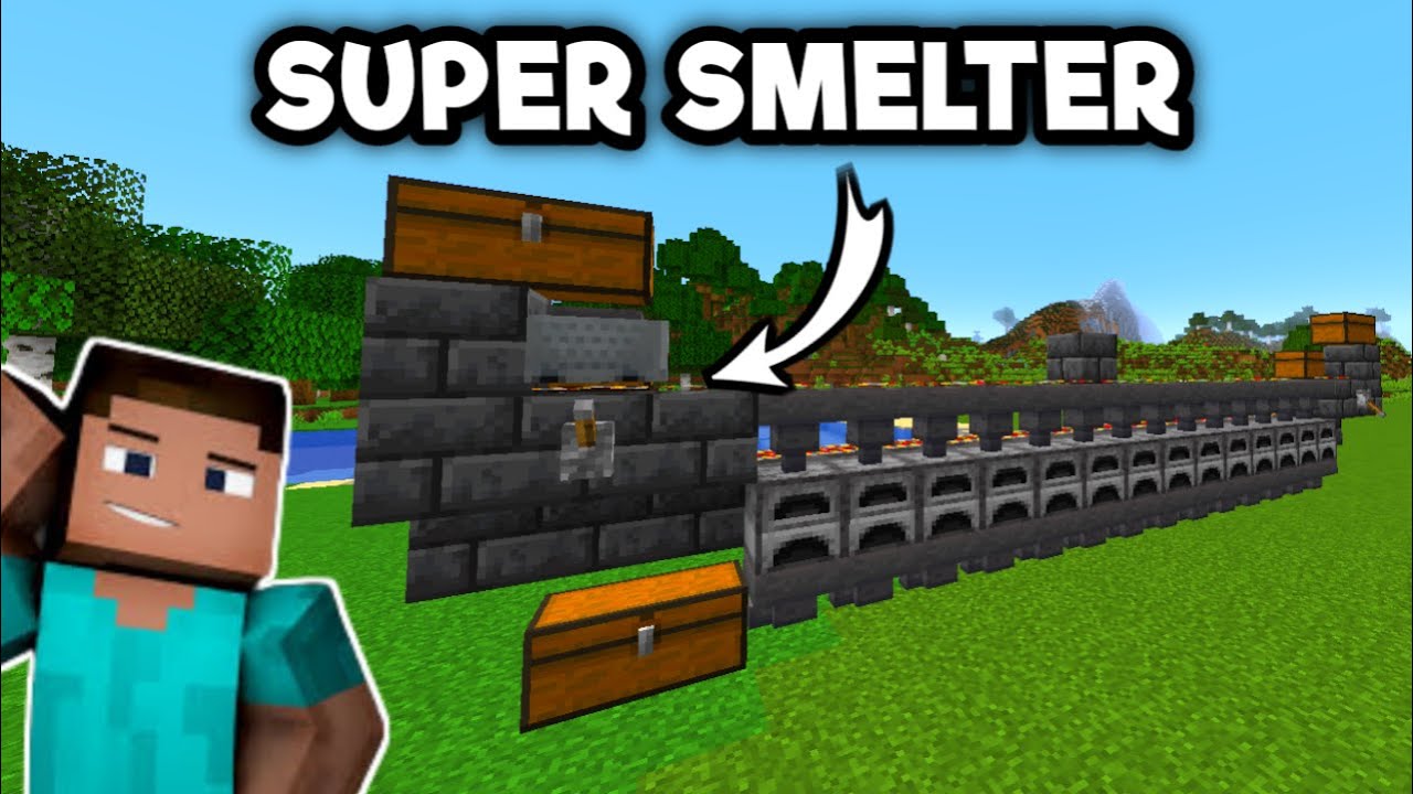 How To Make A Super Smelter Very Easy / Minecraft 1.20 Tutorial - YouTube