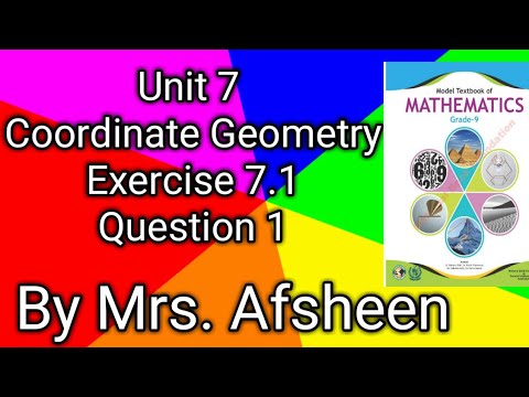 Maths grade 9 unit 7 Exercise 7.1 Question 1 new book fbise|afsheen ...