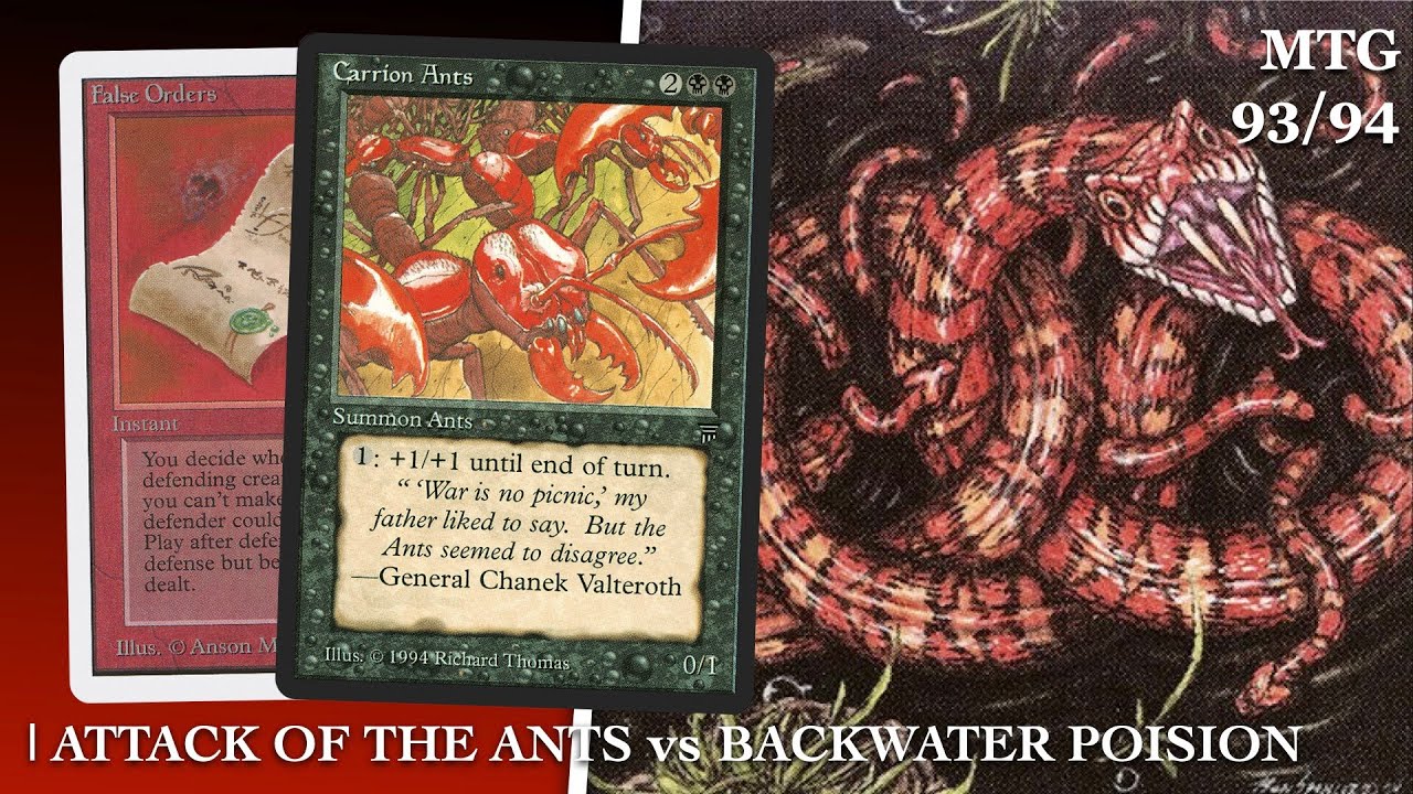Attack of the Ants BR vs Backwater Poison BG | Casual Old School Magic ...