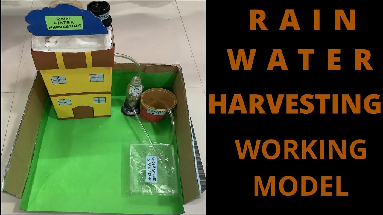 Rain Water Harvesting Working Model for School Project | Rain Water ...