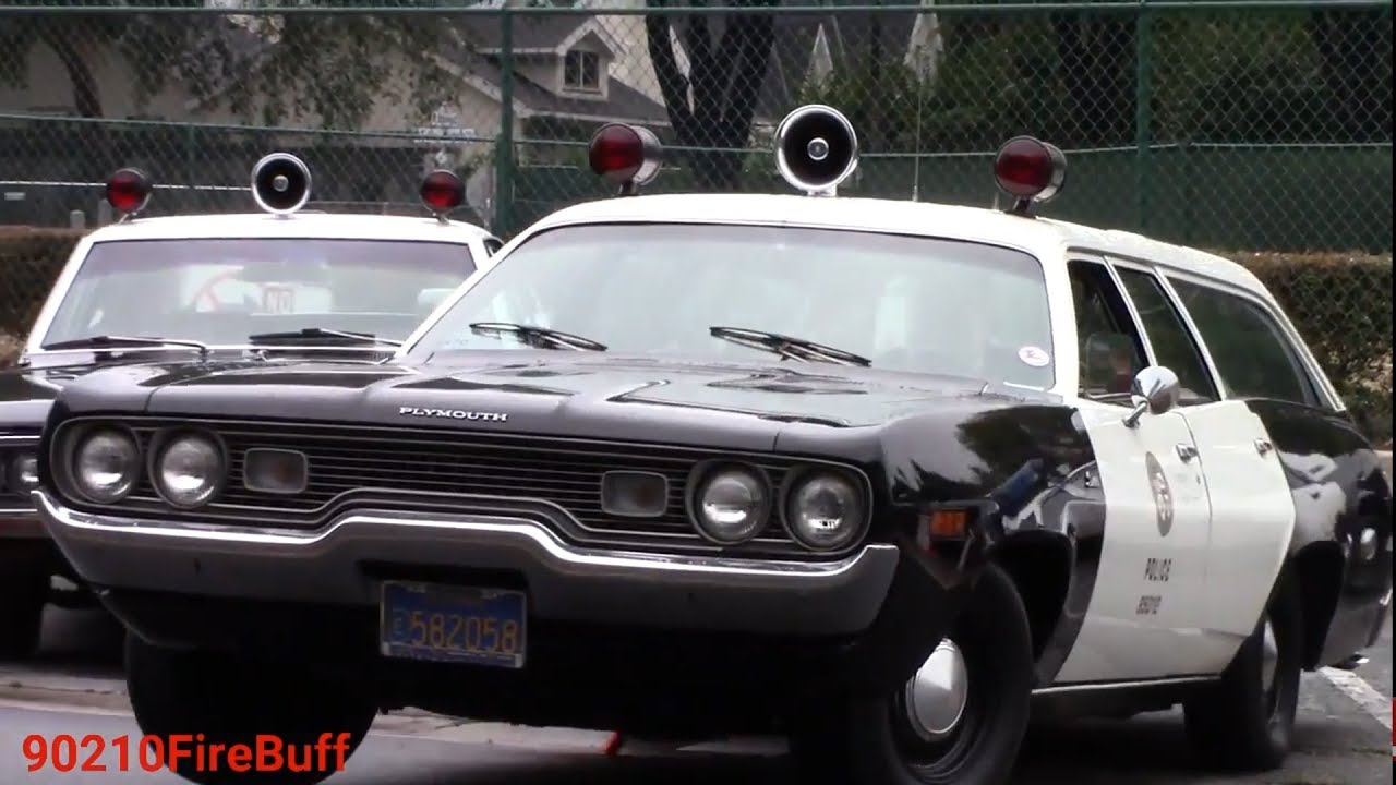 Classic LAPD Plymouth Station Wagon - YouTube