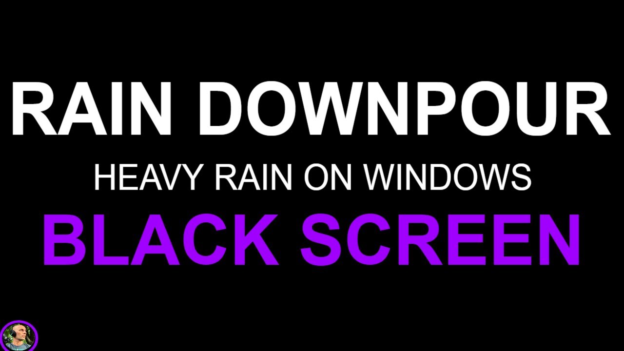 Heavy Rain at Night 10 Hours Black Screen, Rain On Windows, Rain On ...