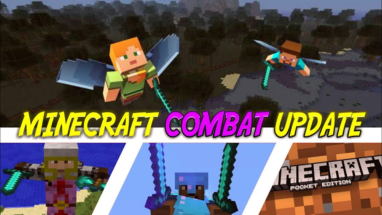 MINECRAFT PE COMBAT UPDATE - ATAQUES ESPECIAIS & MAIS | UPDATE COMBAT ...