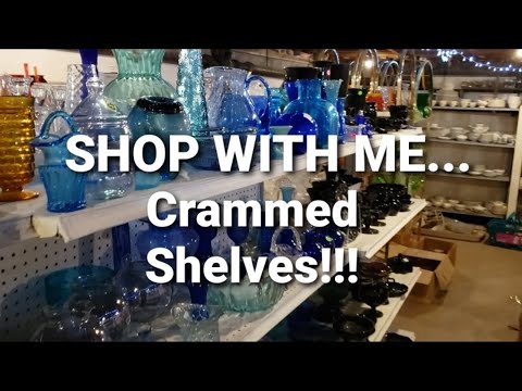 CRAMMED JAMMED PACKED Thrift Store / shop with me vintage & antique (pt ...