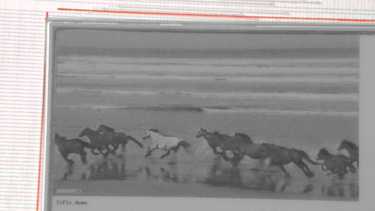 Sipix Epaper display showing a movie - YouTube