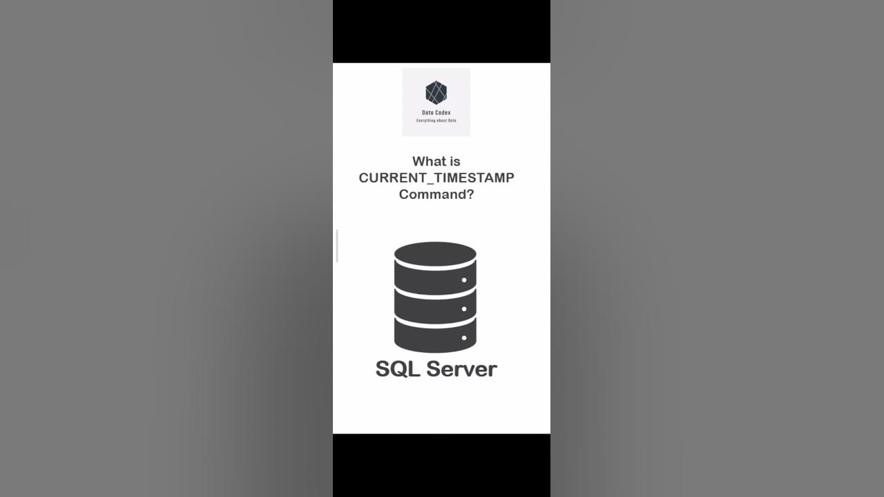 Currenttimestamp Function Sql Server Shorts Datacodex Sqlserver Sqlforbeginners Youtube 0538