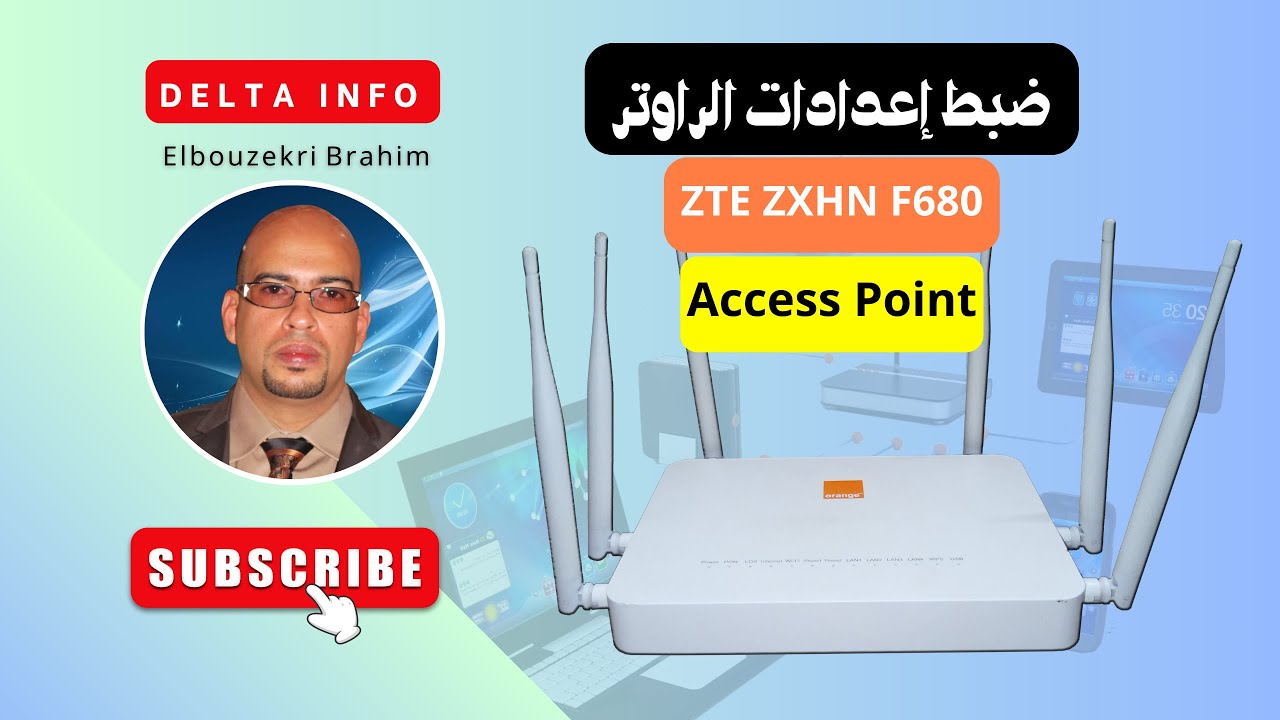 configuration ZTE ZXHN F680 point d'accès #zte_f680 - YouTube