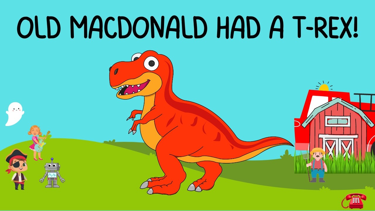 Old MacDonald Had a T-Rex! - Joe's Family Fun Song - YouTube