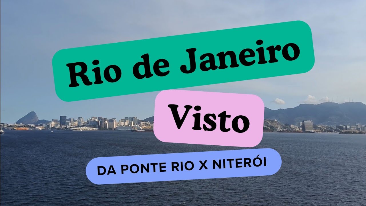 Rio de Janeiro visto da ponte Rio X Niterói #riodejaneiro - YouTube