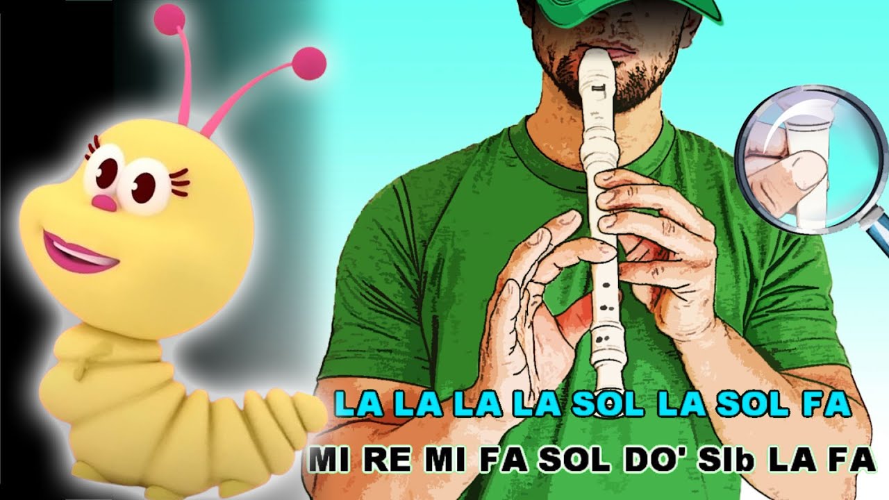 Una Cuncuna Amarilla - Bichikids | Flauta Fácil | Tutorial | Cover ...