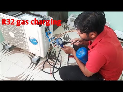 🔥ऐसी कुलिंग नहीं करता| ️ ️ ️ac gas charging r32 complete# Explanation ...