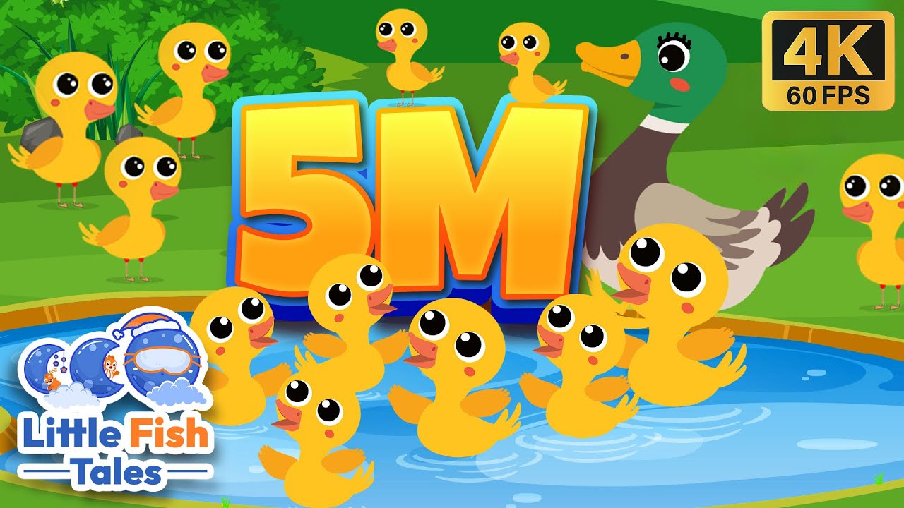 5 Million Ducks | Nursery Rhyme | Little Fish Tales | #duck # ...