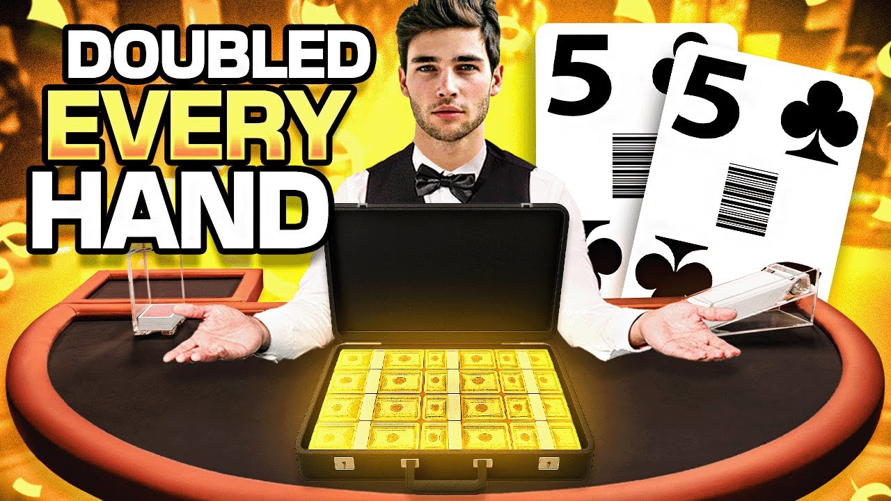 I doubled my hand after every loss on BLACKJACK! - YouTube