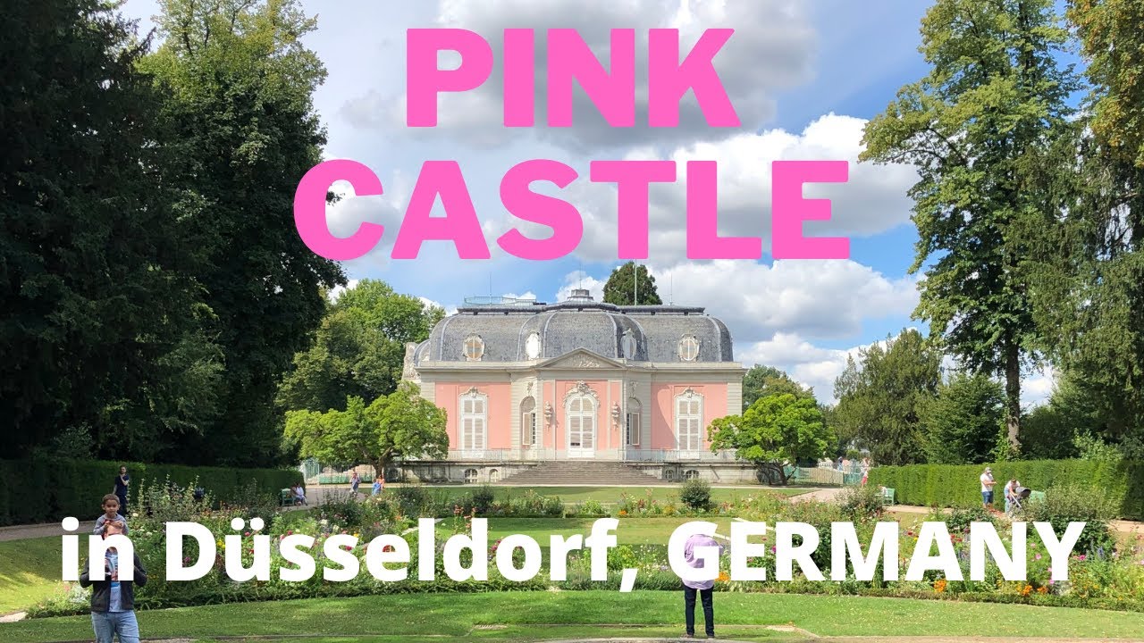 Walking around a pink castle in Benrath, Düsseldorf, Germany | Walking ...