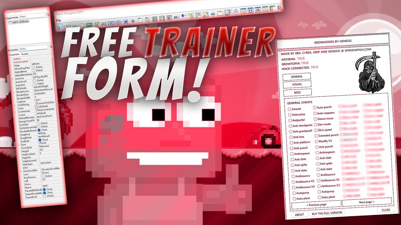 FREE GROWTOPIA TRAINER TEMPLATE! 3.83+ (GROWTOPIA HACK) - YouTube