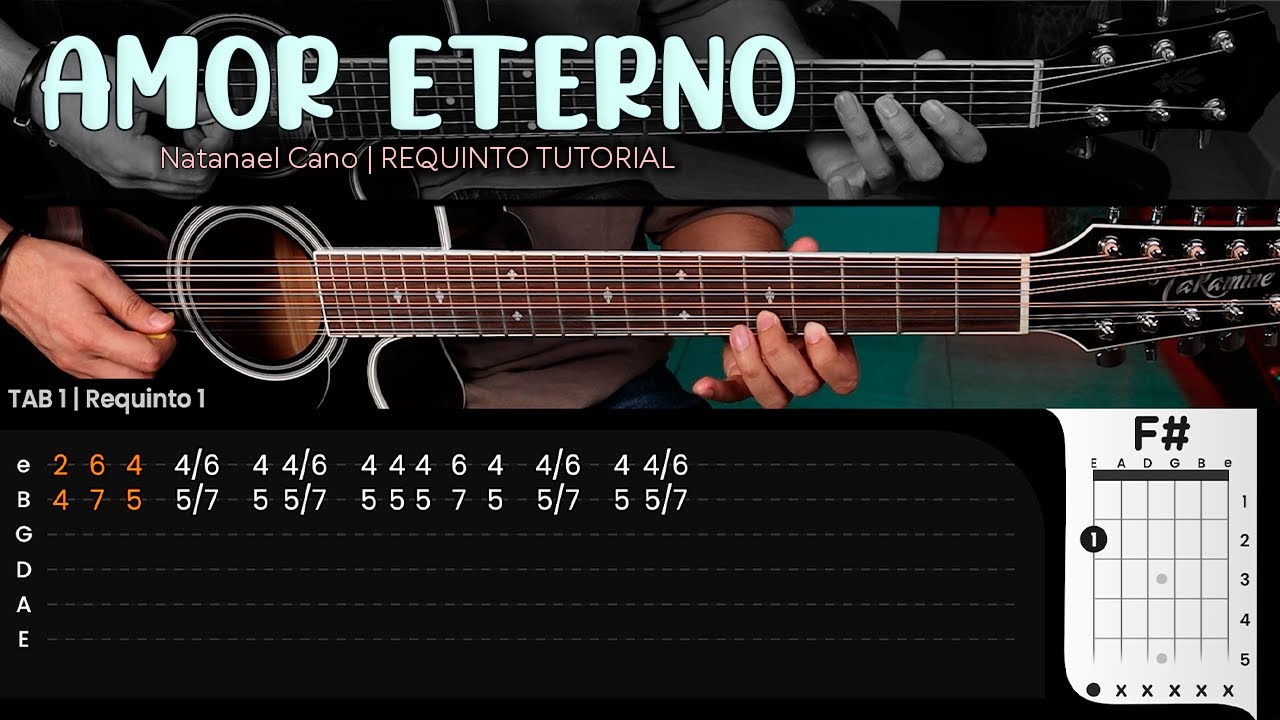 AMOR ETERNO - Natanael Cano - REQUINTO / TABS - YouTube