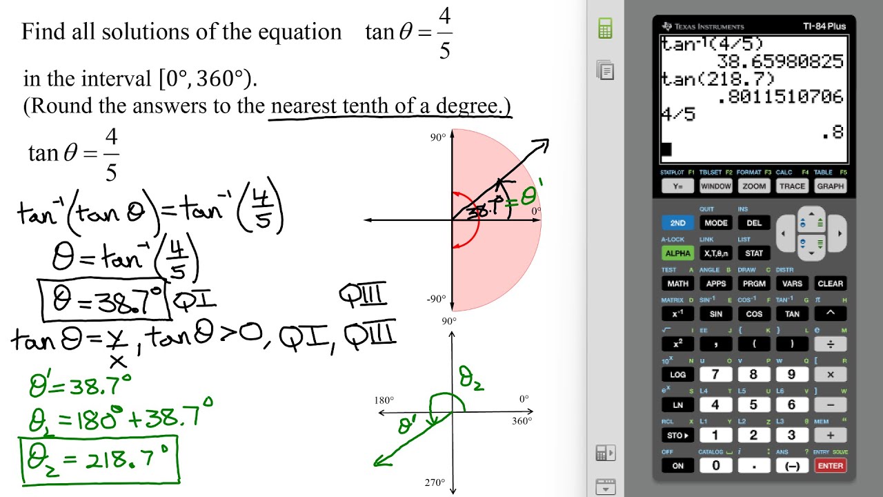 Solve Tan theta Positive Number Using A Calculator In Interval 0 To Solve Tan theta Positive Number Using A Calculator In Interval 0 To