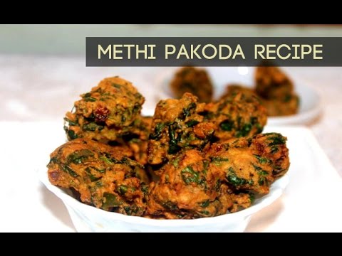 methi pakoda recipe how to make methi bhajiya Easy & Quick - YouTube