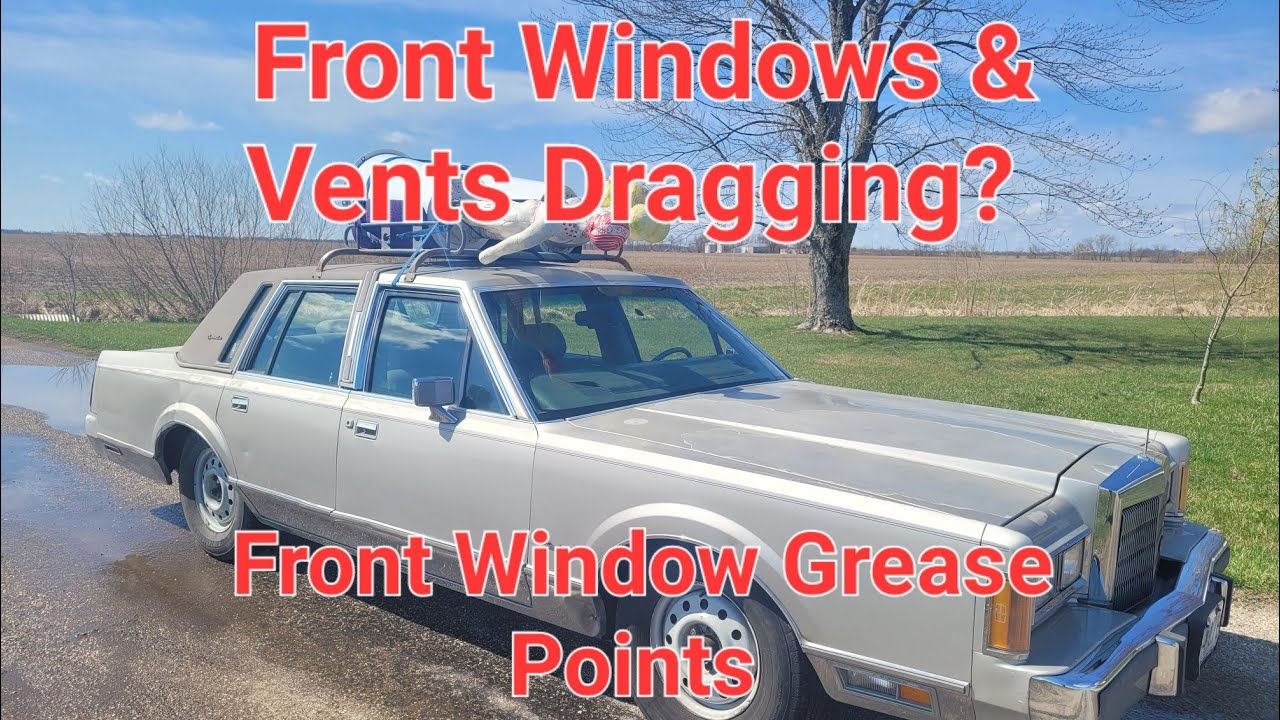 80 - 89 Lincoln Town Car Mark VI Power Window & Vent Grease Points ...
