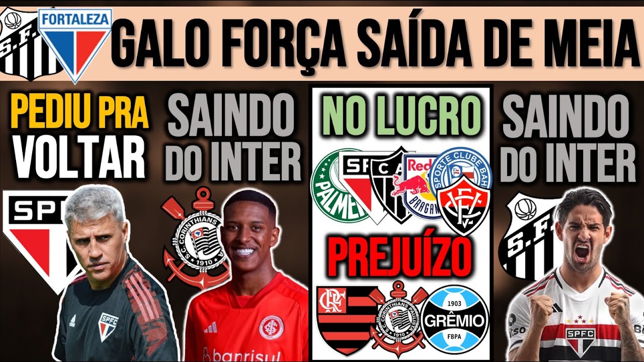 CRESPO SE OFERECE AO SP! ROBERT RENAN NO TIMÃO? CIFRAS DOS CLUBES NA ...