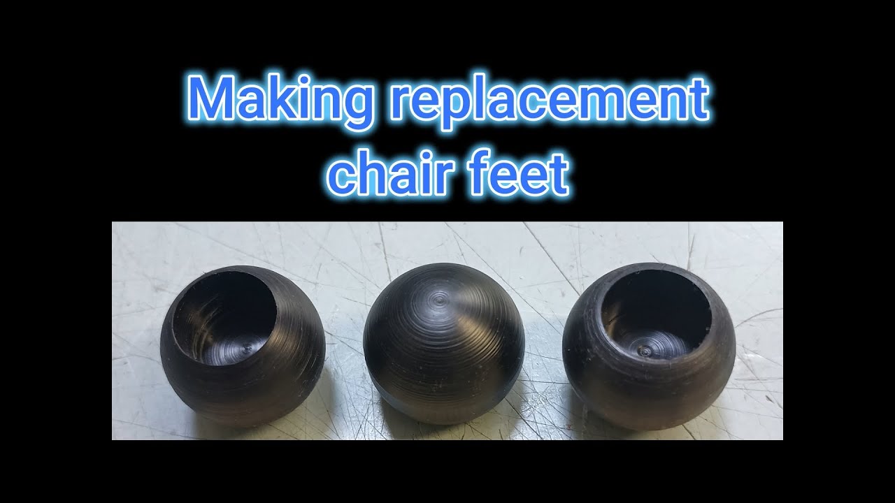 Making replacement chair feet - YouTube
