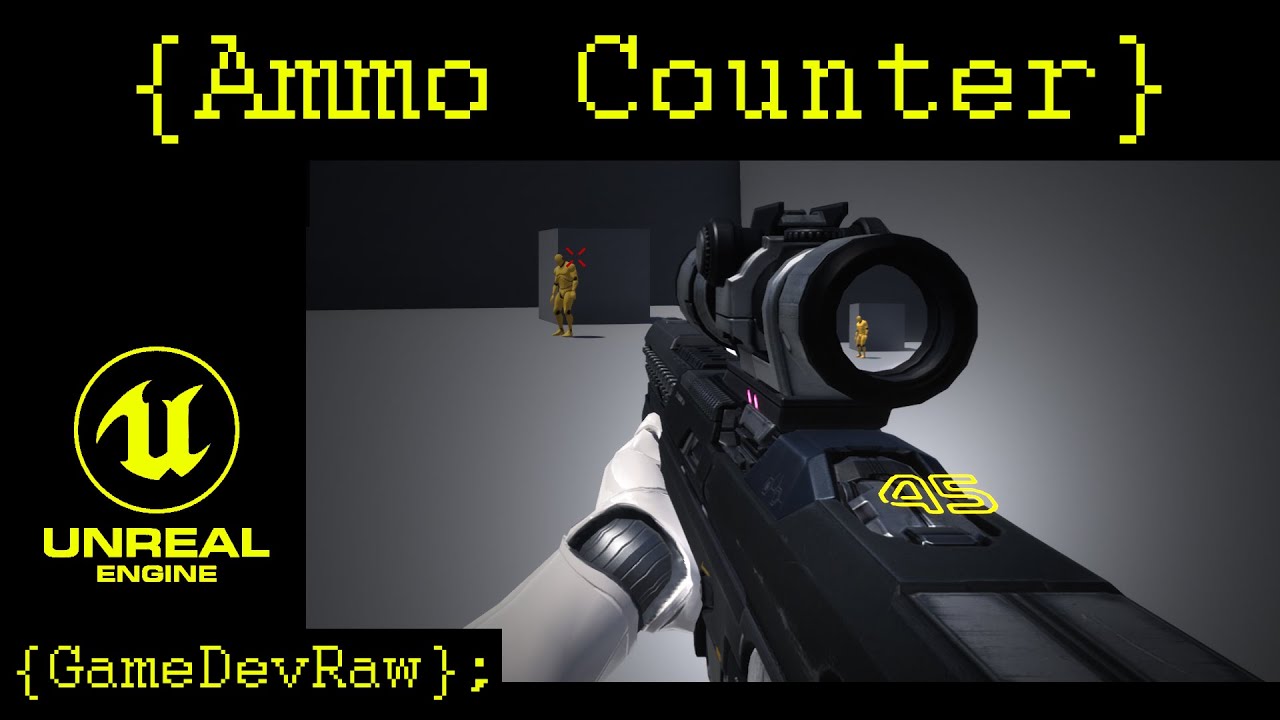 SciFi Ammo Counter on your Weapon Mesh - Projected Ammo Counter using ...