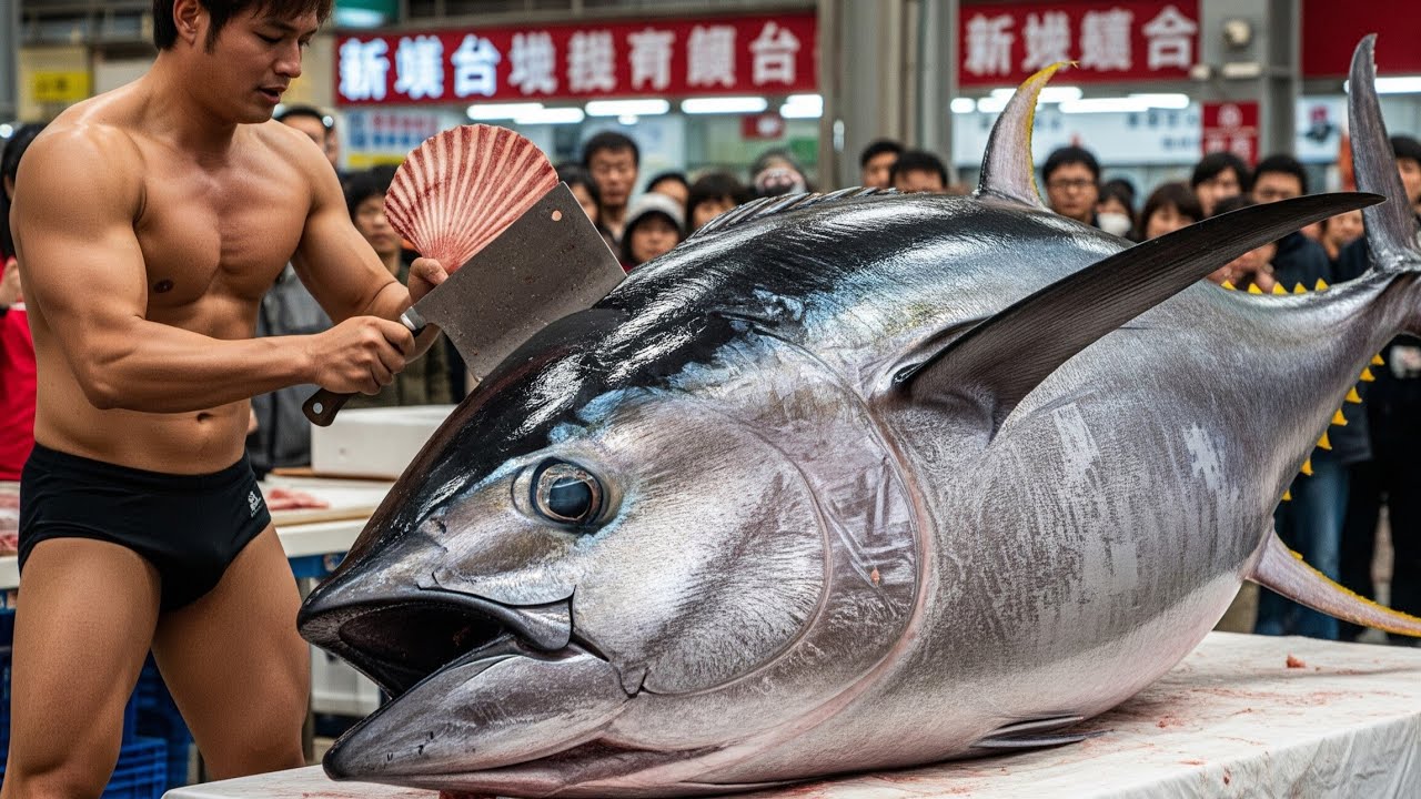 479KG Bluefin Tuna Shredded Instantly! #SeaMonster - YouTube