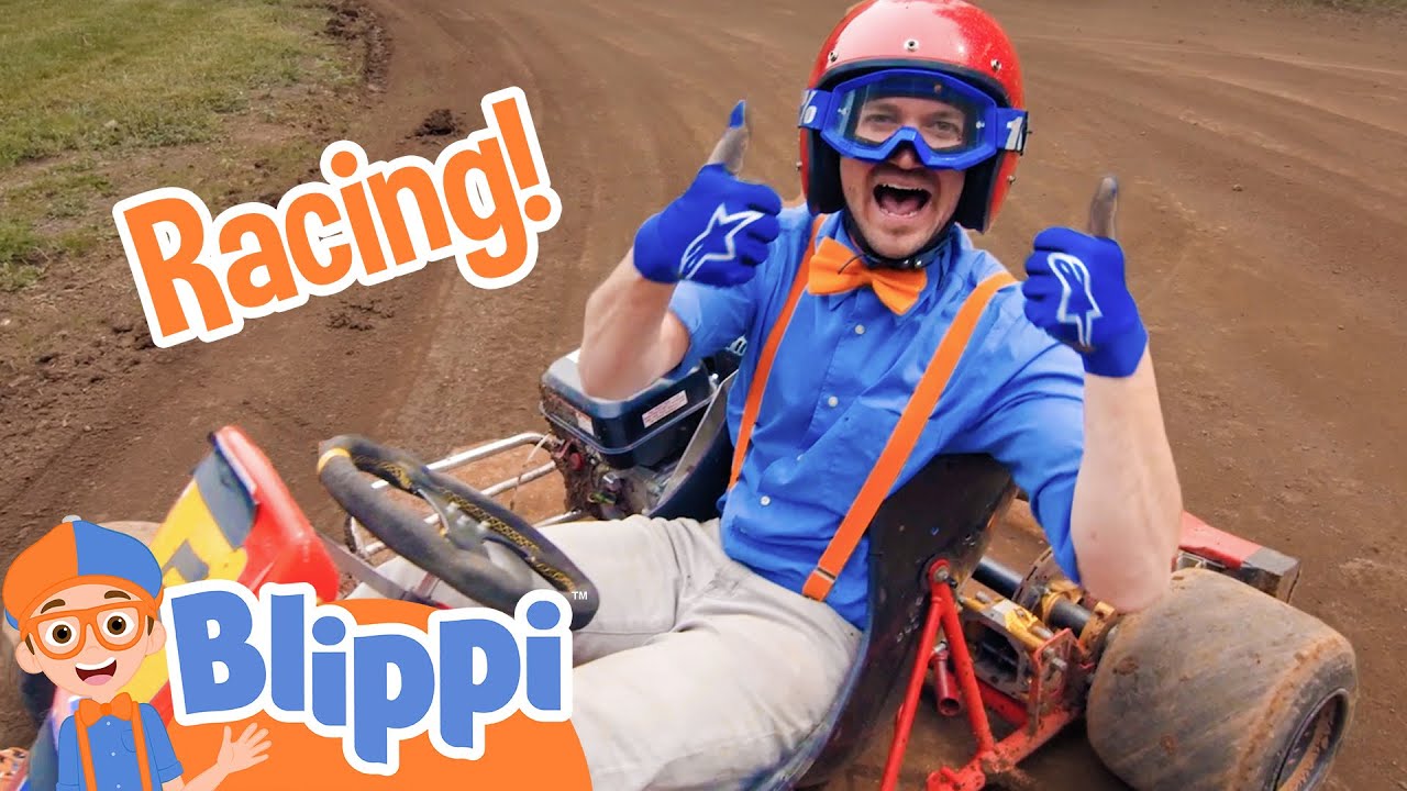 Blippi's Go Kart Race + More Blippi Videos For Kids | Educational ...