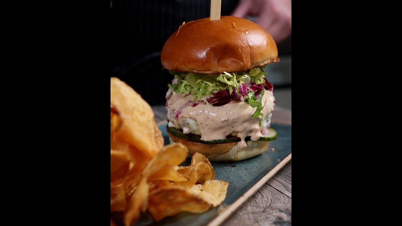 Small Bites: Mediterranean Swordfish Burger from The Boat House in ...