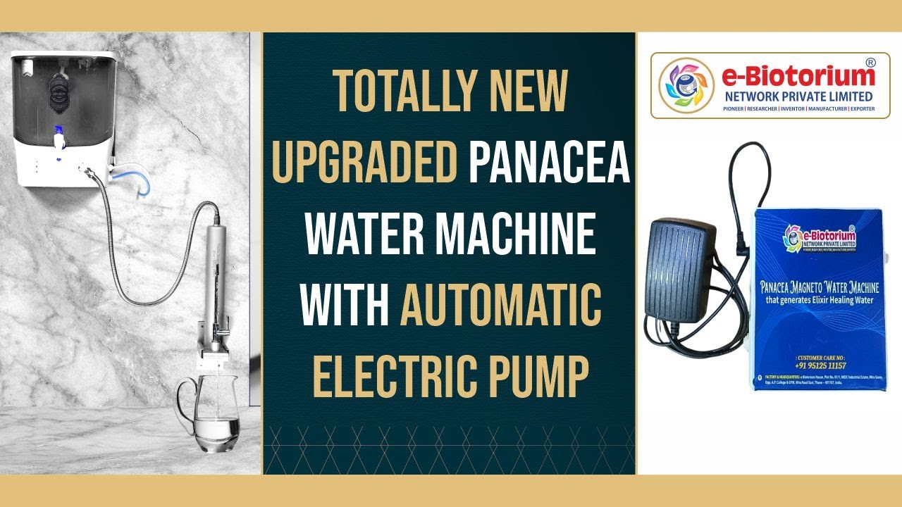 Totally New Upgraded Panacea Water Machine with Automatic Electric Pump ...
