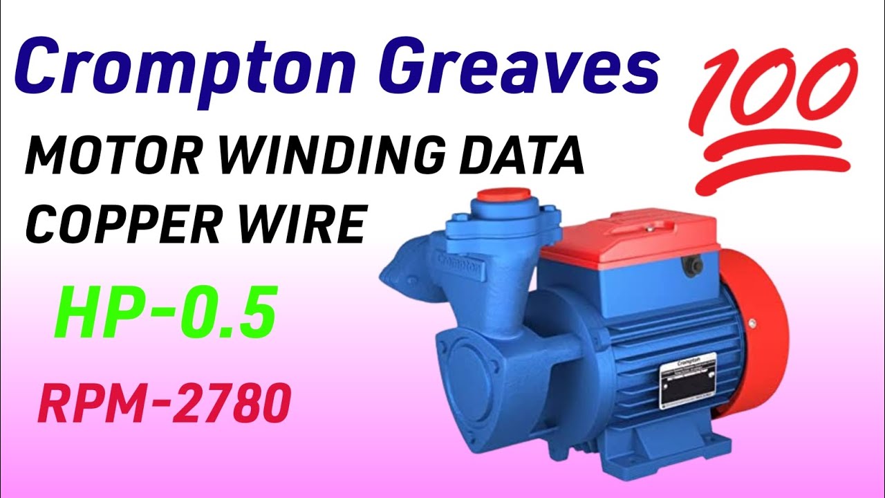 0.5 hp Crompton motor winding mini master-2 - YouTube