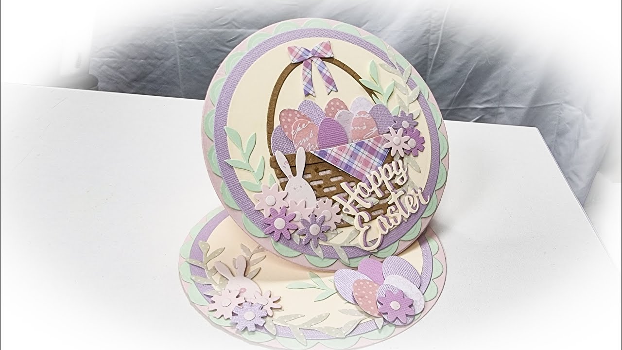Elizabeth Crafts 1932 Easter Basket Twisted Easel Card - YouTube
