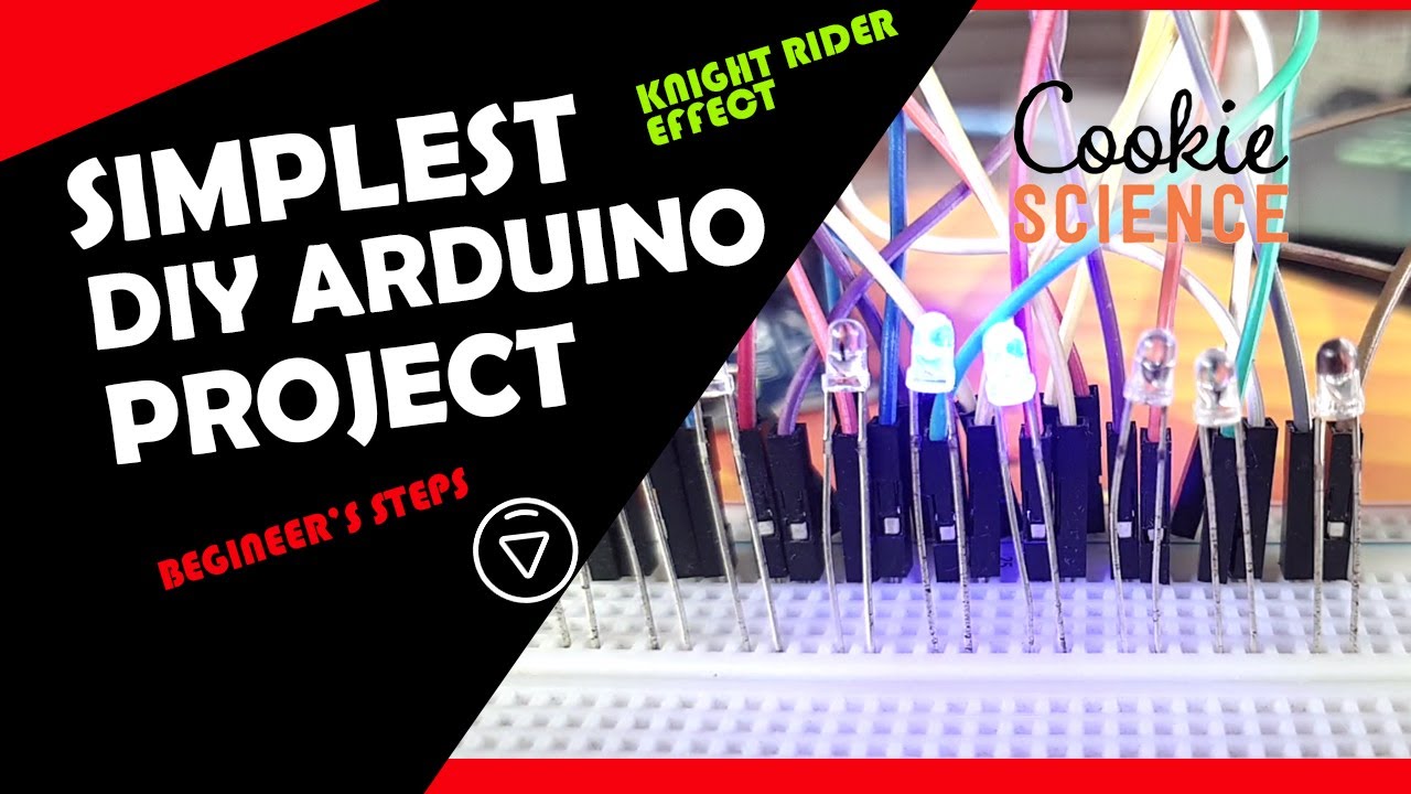 Simplest Arduino Project - LED Chaser (Knight Rider Effect) - YouTube