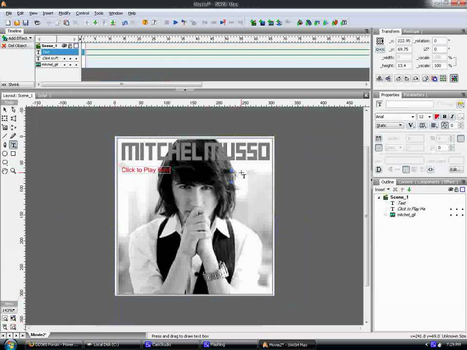 Making a Flash Forum Signature with Swish Max 2 - YouTube