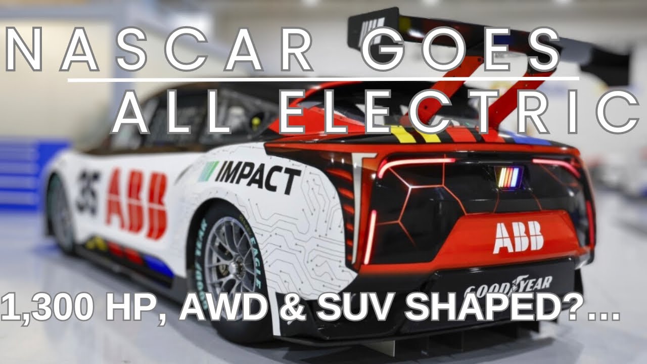 NASCAR next car to be electric | 1,300HP tri- motor setup - YouTube