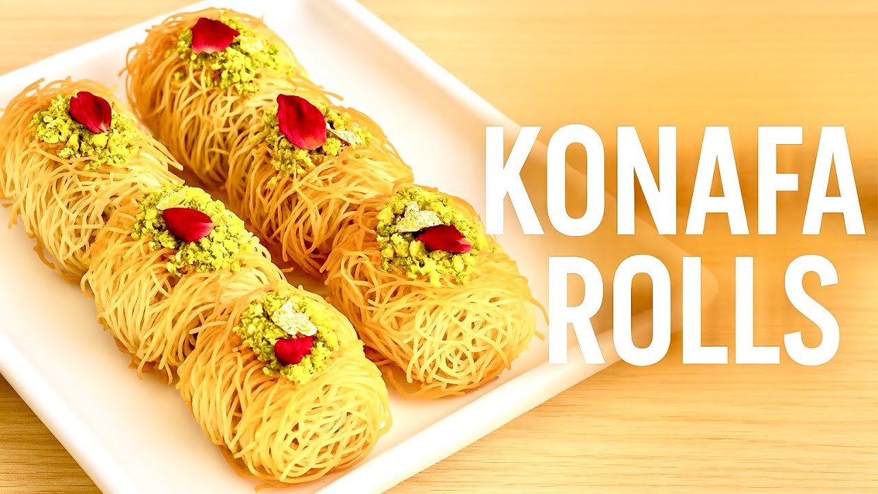 KONAFA ROLLS & KONAFA BITES - YouTube