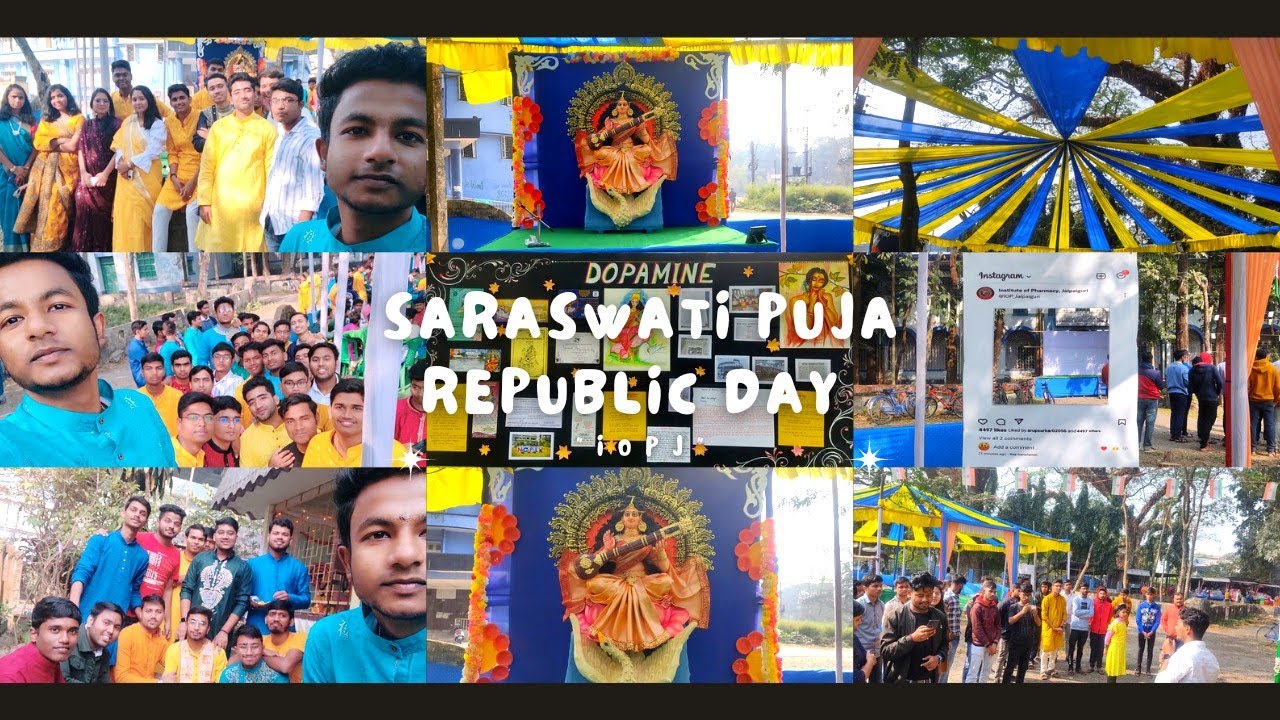 Collage Saraswati Puja| | Republic day | IOPJ | Institute of Pharmacy ...