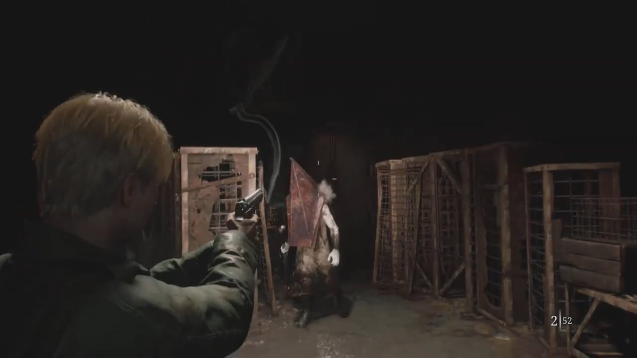 Silent Hill 2 remake gameplay -pt5 Pyramid Head Fight - YouTube