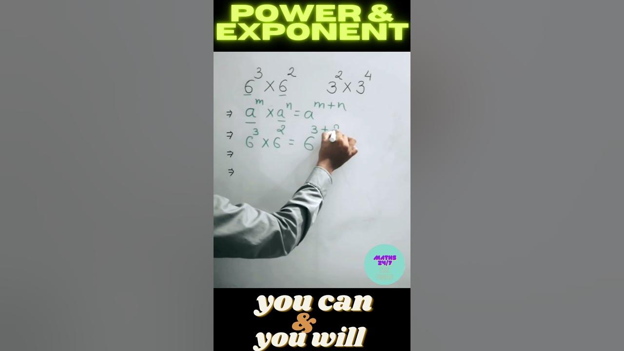 Power and Exponent ll Laws of exponents ll Base and power concept ll ...