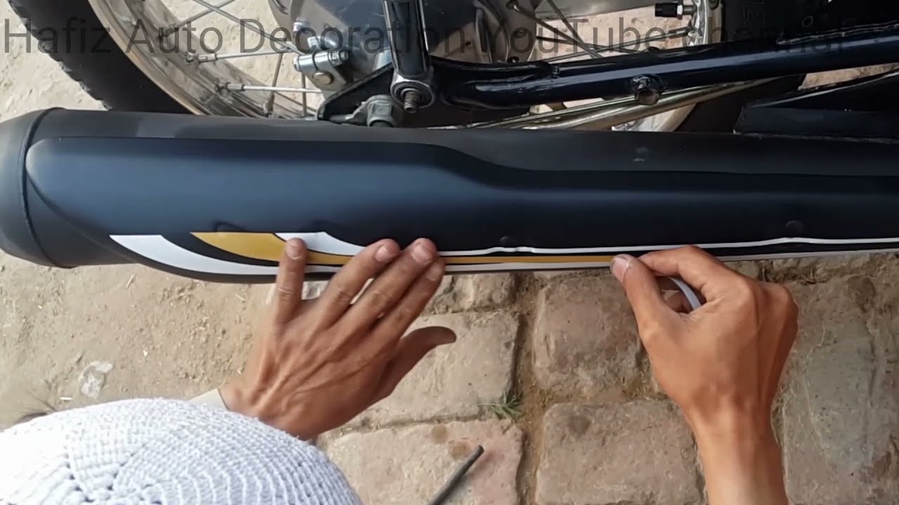 Honda 125 self start 2020 model silencer patri sticker decoration||bike ...