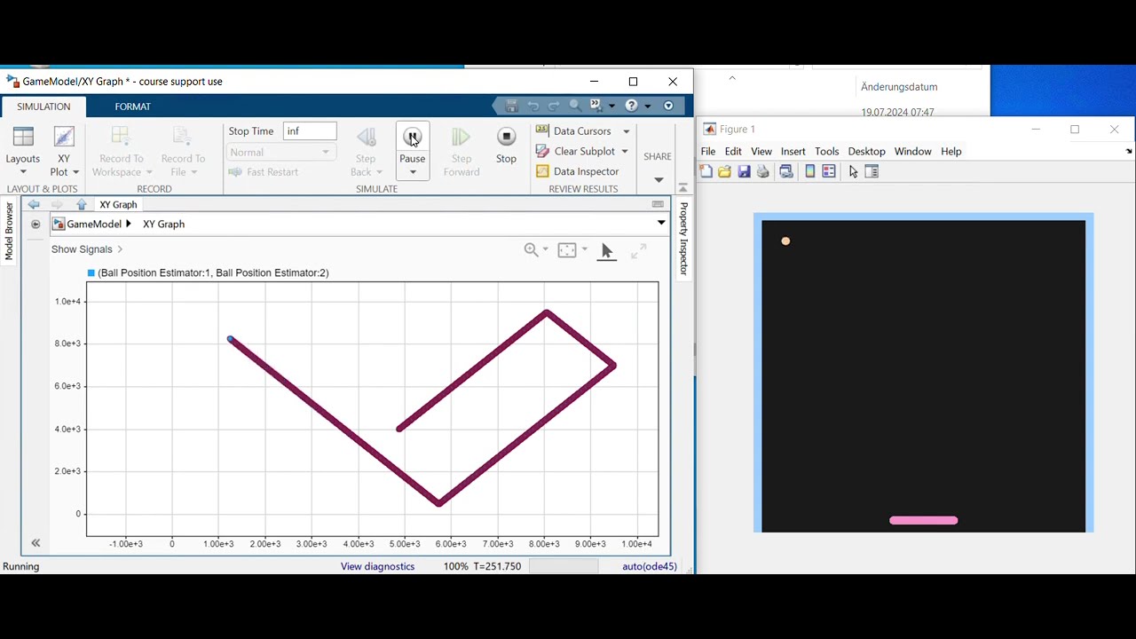 Plotting Matlabsimulink Gui Arkanoid Xy Scope Youtube