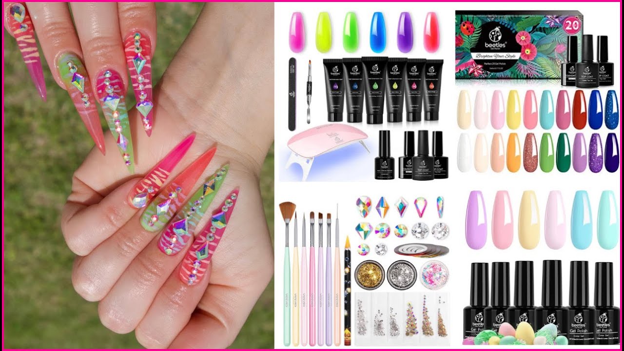 HUGE Beetles Haul Jelly Polygel Kit, Gel Polish, Nailart + Summer Ombré ...