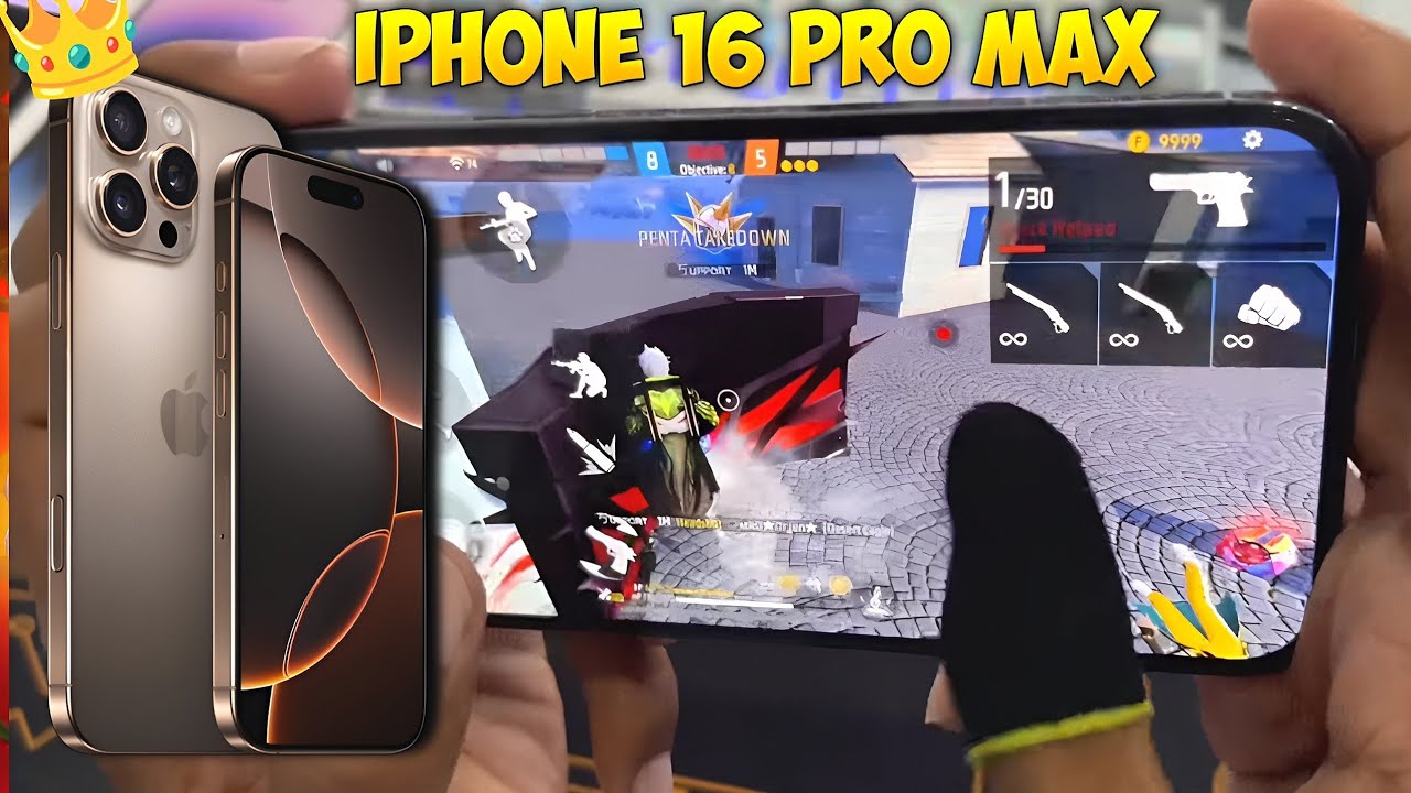 IPHONE 16 PRO MAX FULL GAMEPLAY || ULTRA SMOOTH GAMEPLAY 🥰 | Free fire ...