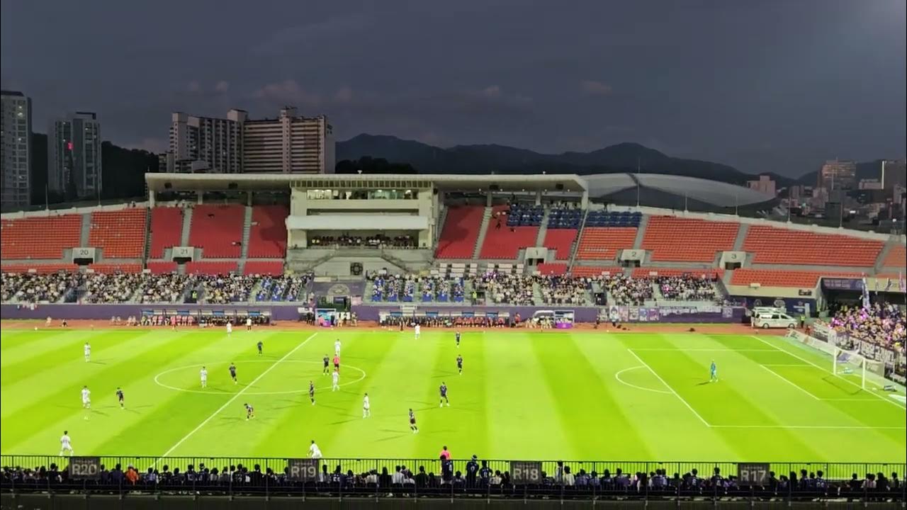 [경기장면]K리그1 2025 23R FC안양 VS 대구FC 전반 33-34분/대한항공 비행기(2025.7.22) - YouTube