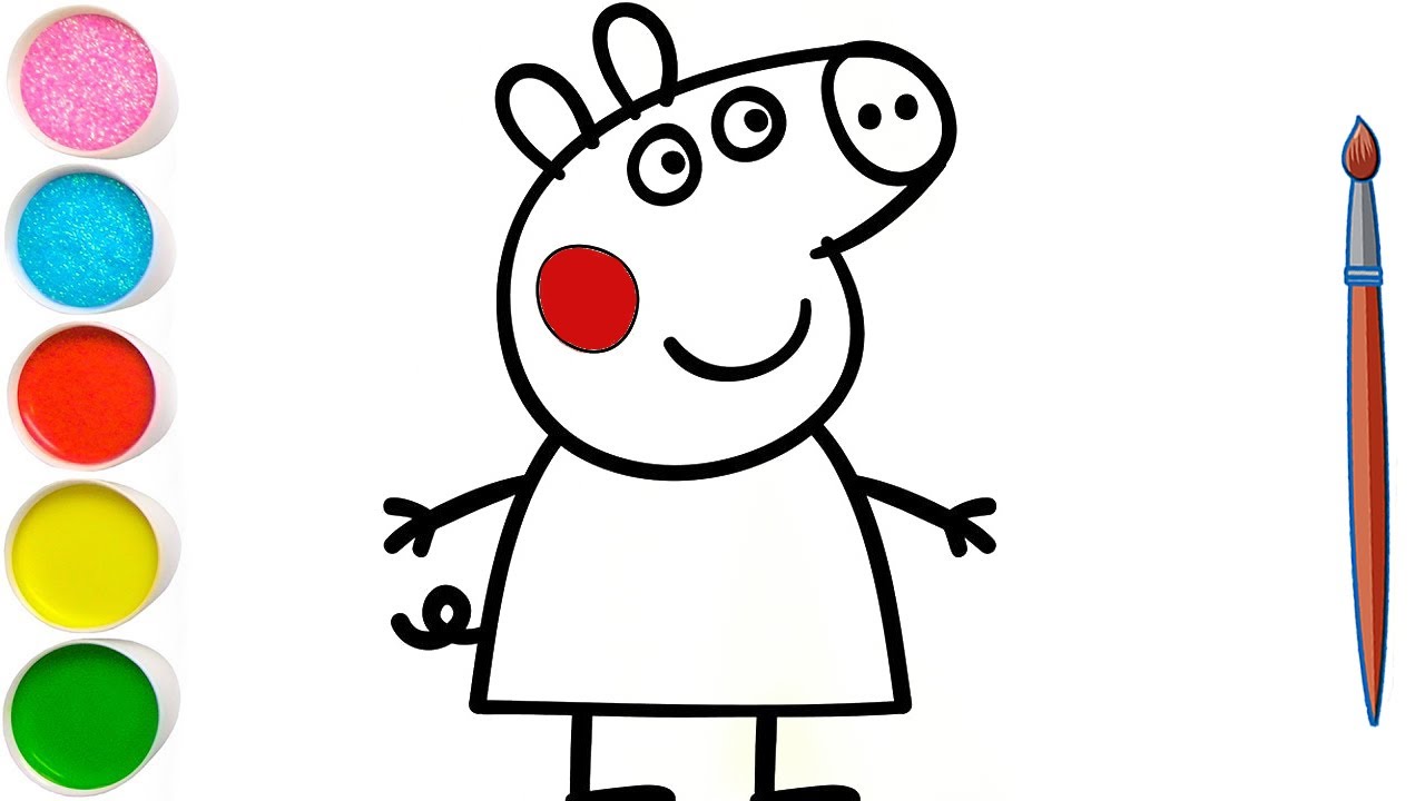 How to Draw Peppa Pig King | Peppa Pig King Drawing Painting and ...